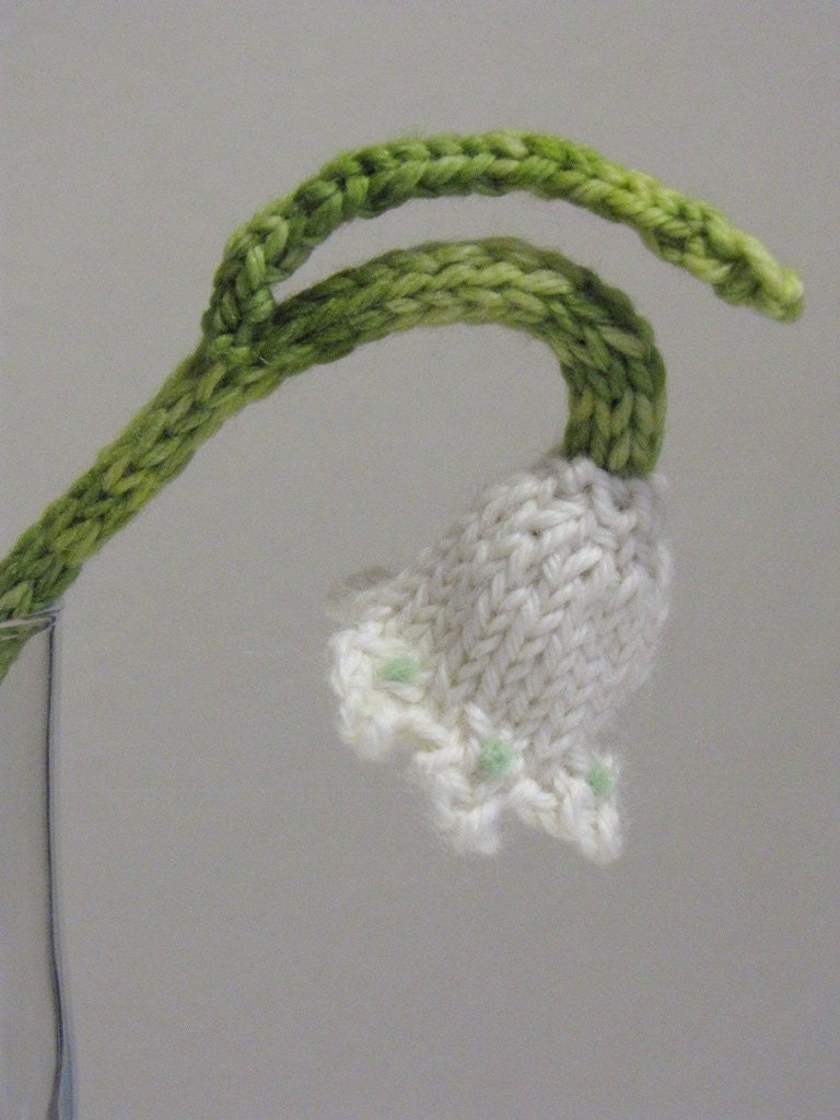 Snowdrop Flower Knitting Pattern PDF Instant Digital - Etsy