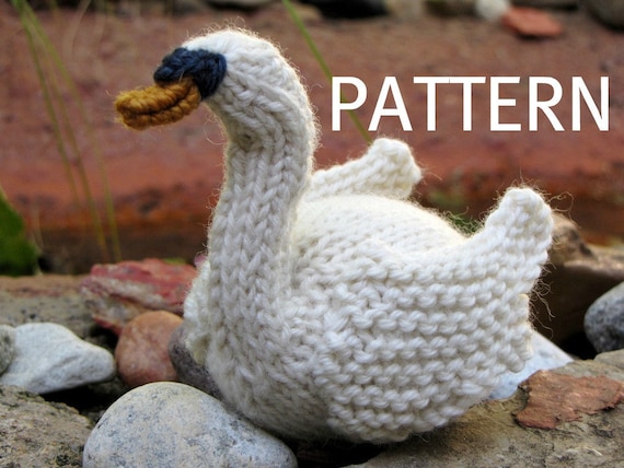 Swan Knitting Pattern PDF Digital Download | Etsy