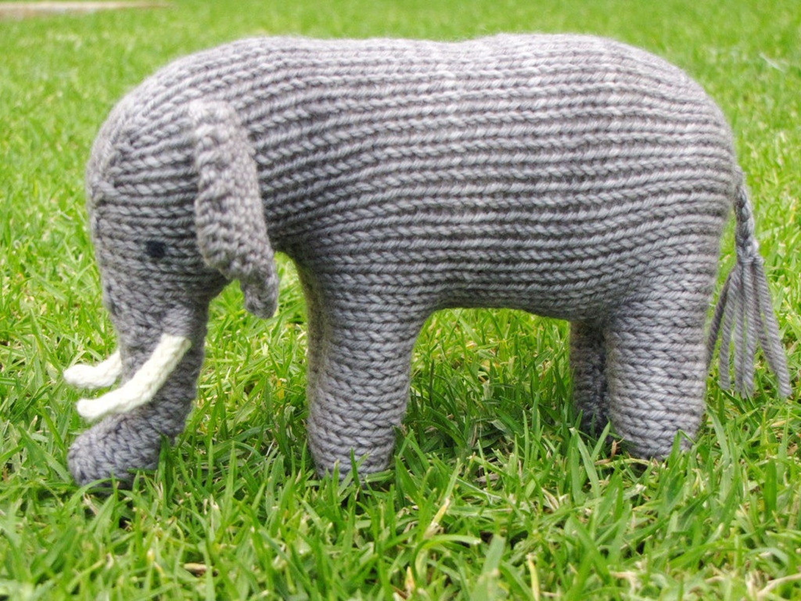 German Elephant Knitting Pattern PDF Instant Digital - Etsy