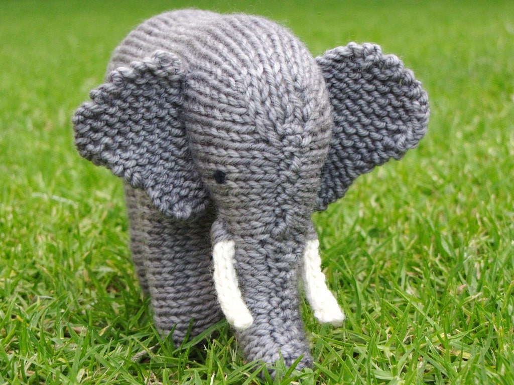 Elephant Knitting Pattern PDF Instant Digital Download | Etsy Australia