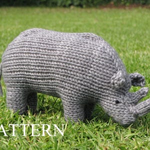 Rhino Knitting Pattern, PDF - Etsy UK