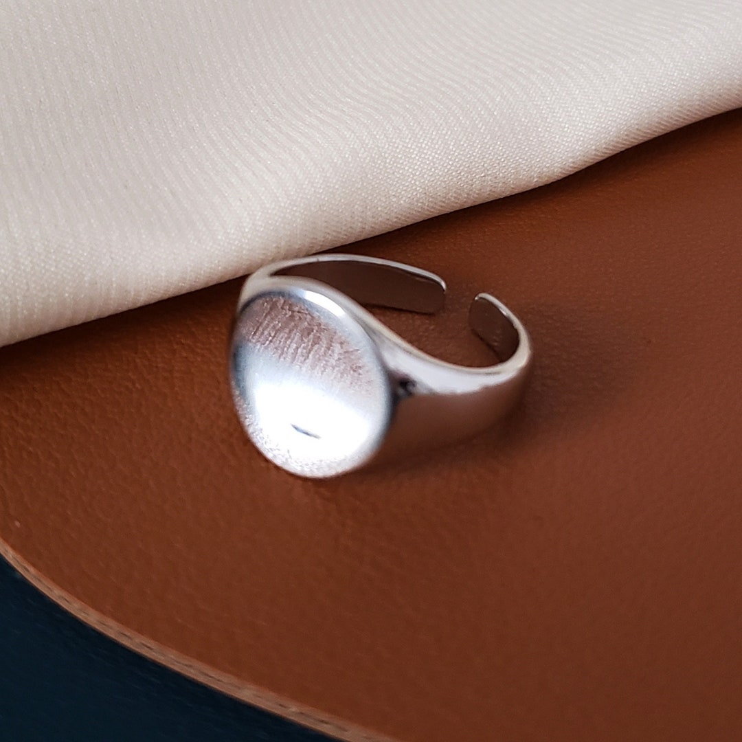 Minimal Silver Magic Mirror Ring, Gold Mirror Protection Ring, Simply ...