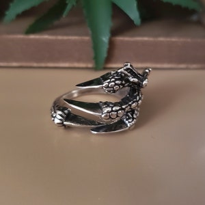 Dragon Claw Ring, Eagle Claw Ring, Dragon Ring, Punk Rock Funky Boho Ring Gothic Jewelry Cool ...