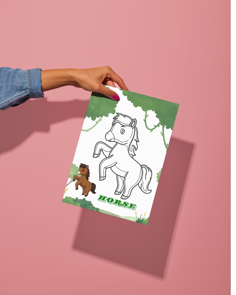 Digital Download Coloring Book for Kids Animals Edition - Etsy