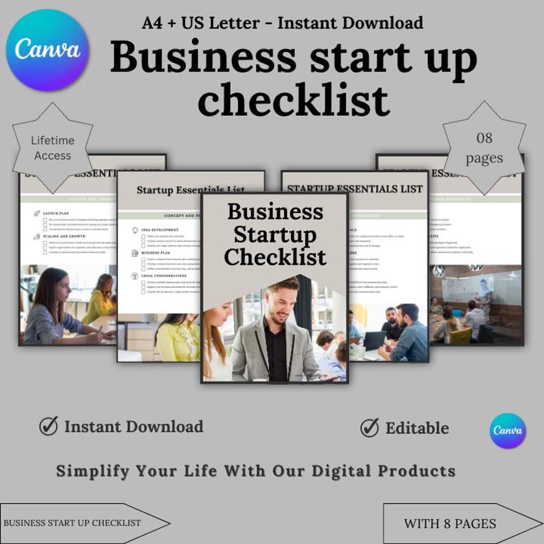 Business Startup Checklist, Business Proposal Templates, Online ...