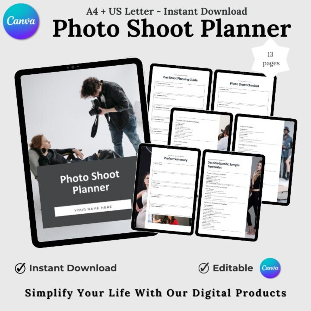 Photo Shoot Planner, Styled Shoot Event Planner, Wedding Photoshoot ...