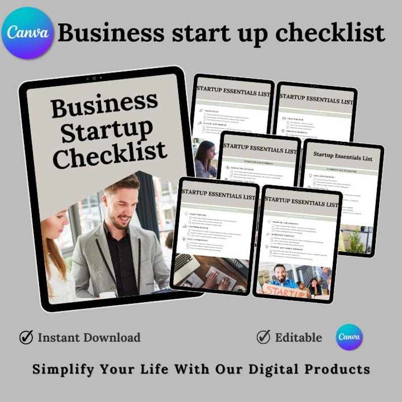 Business Startup Checklist, Business Proposal Templates, Online ...