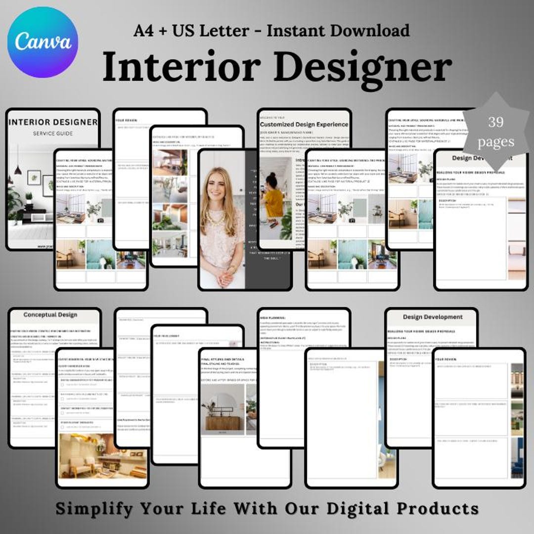 Interior Design Template, Interior Decorating Guide, Home Interior ...