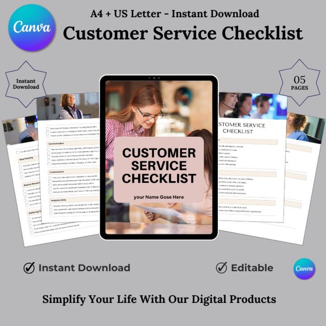 Customer Service Template, Customer Communication Skills Checklist ...