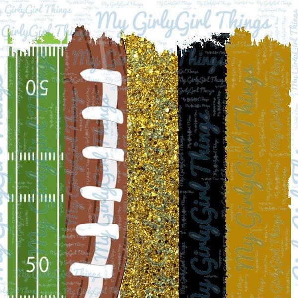 Black and Gold Football Background - Etsy