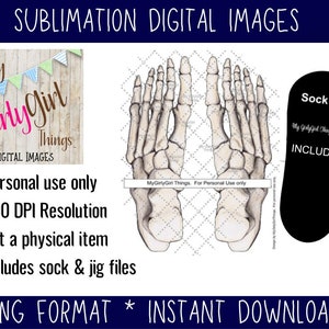 Skeleton Feet Socks Png, Halloween Sock Digital Download, Gross Sock ...