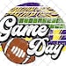 Purple and Gold Football Team Png, Game Day Football Png, It's Game Day ...