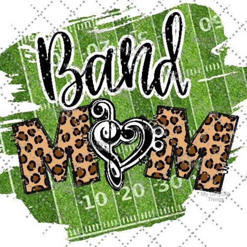 Band Mom PNG Image Marching Band Lightning Bolt Leopard Black - Etsy