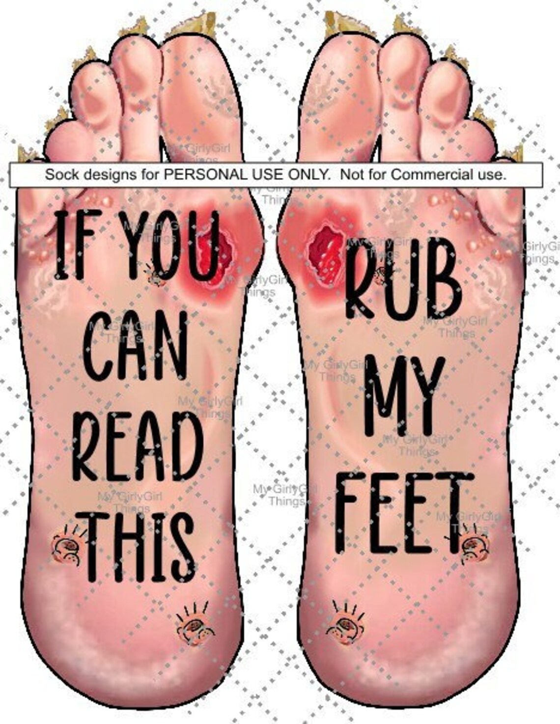 Cartoon Ugly Feet Hairy Feet Fungus Toenail Gross Sock Etsy Uk