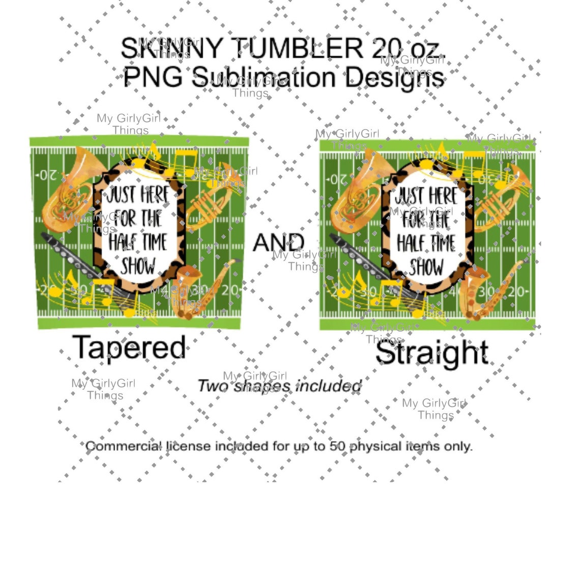 Marching Band Tumbler Sublimation Design 20 Oz Skinny Tumbler - Etsy