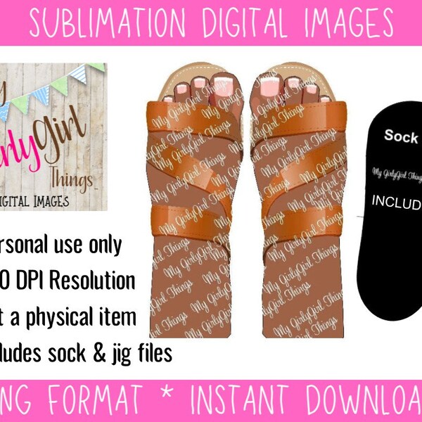 Sock Template Sublimation Free - Etsy