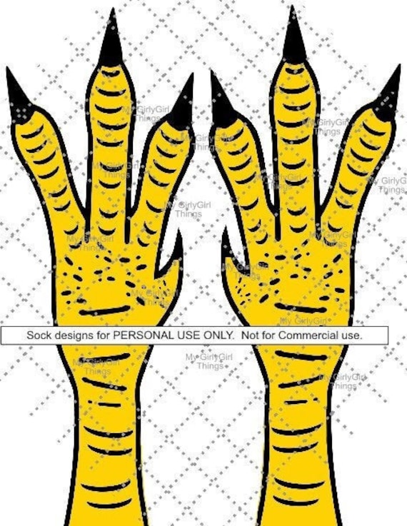 Chicken Footprint Clipart