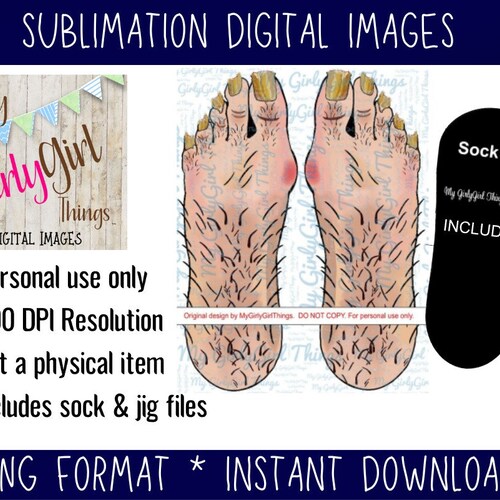 Cartoon Ugly Feet Hairy Feet Fungus Toenail Natural - Etsy Canada