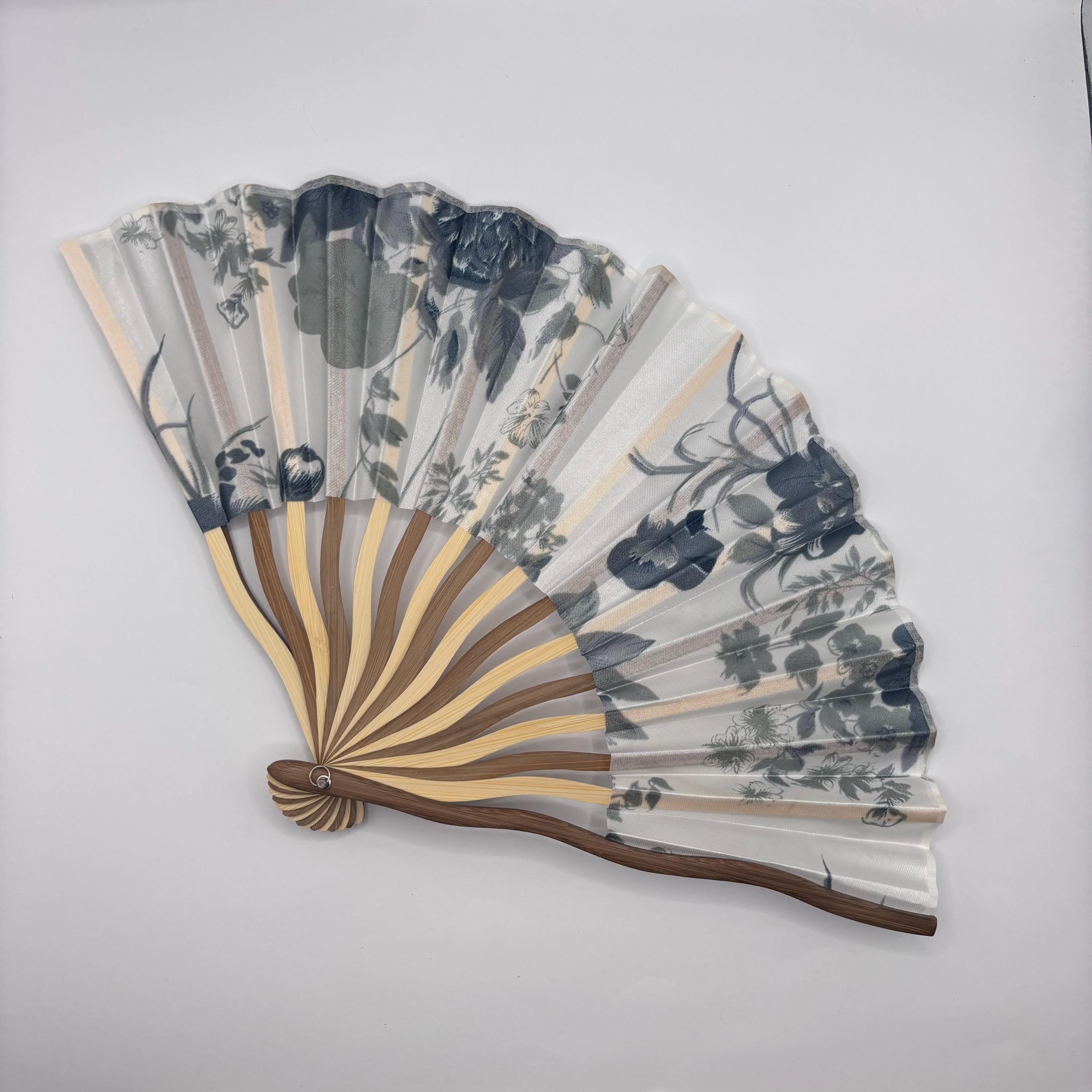 White Hand Fan, Nature Fan, Summer Fan, White Flower Fan, Vintage Fan ...