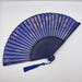 Blue Hand Fan, Floral Fan, Summer Fan, Blue Flower Fan, Vintage Fan ...