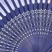 Blue Hand Fan, Floral Fan, Summer Fan, Blue Flower Fan, Vintage Fan ...