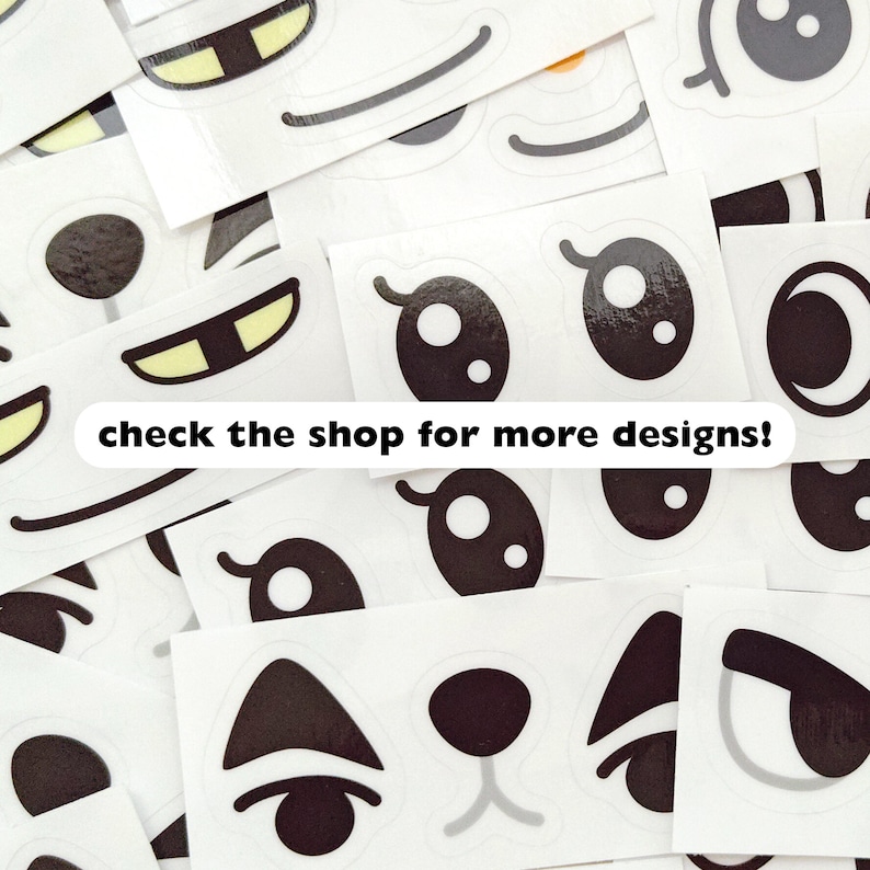 ACNH Human Eyes Side-eye Vinyl Sticker - Etsy