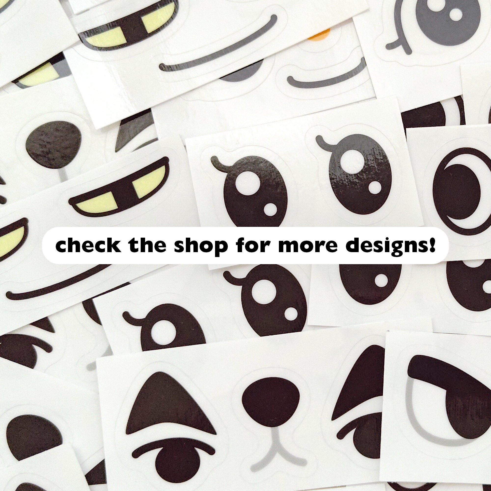 ACNH Human Eyes Side-eye Vinyl Sticker - Etsy