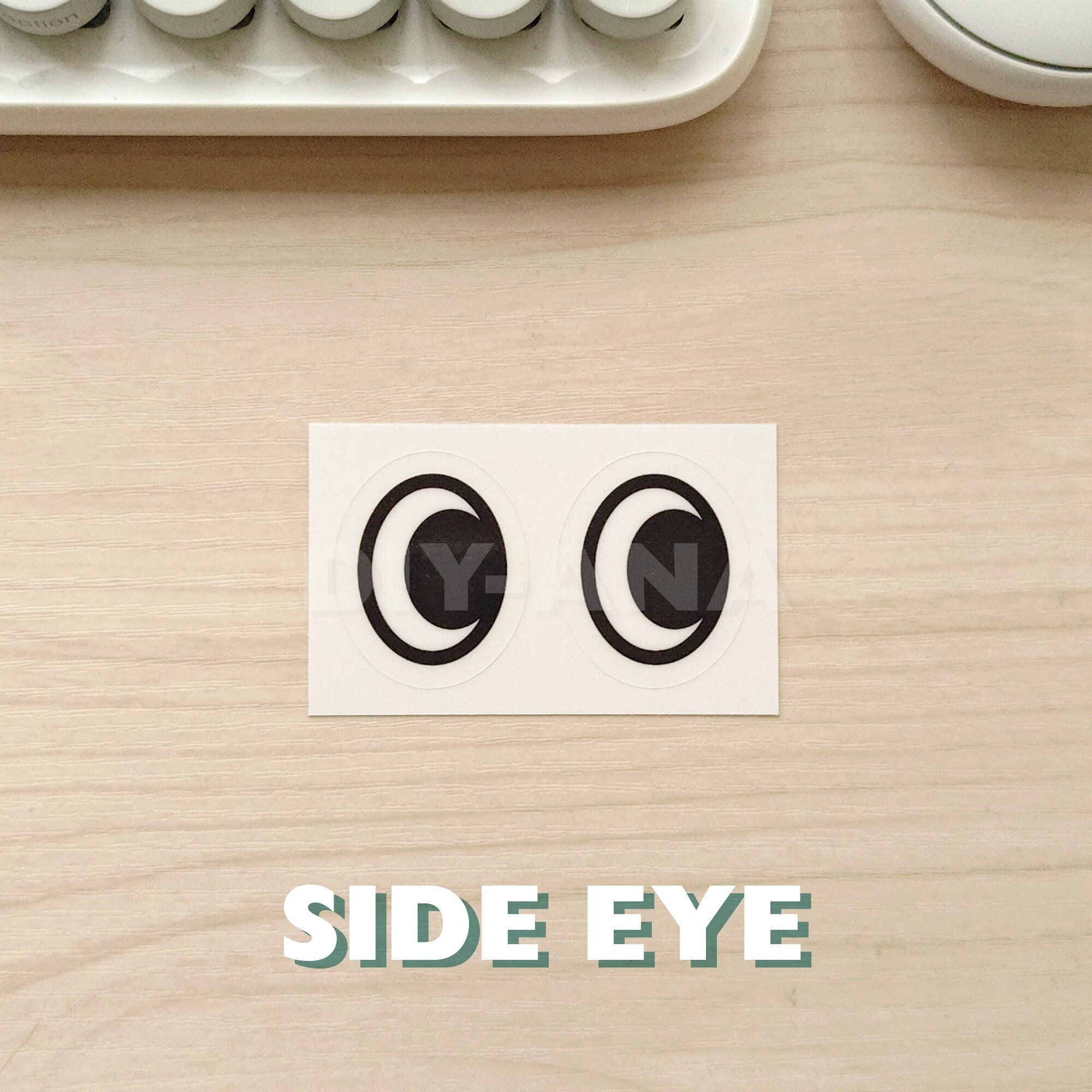 ACNH Human Eyes Side-eye Vinyl Sticker - Etsy