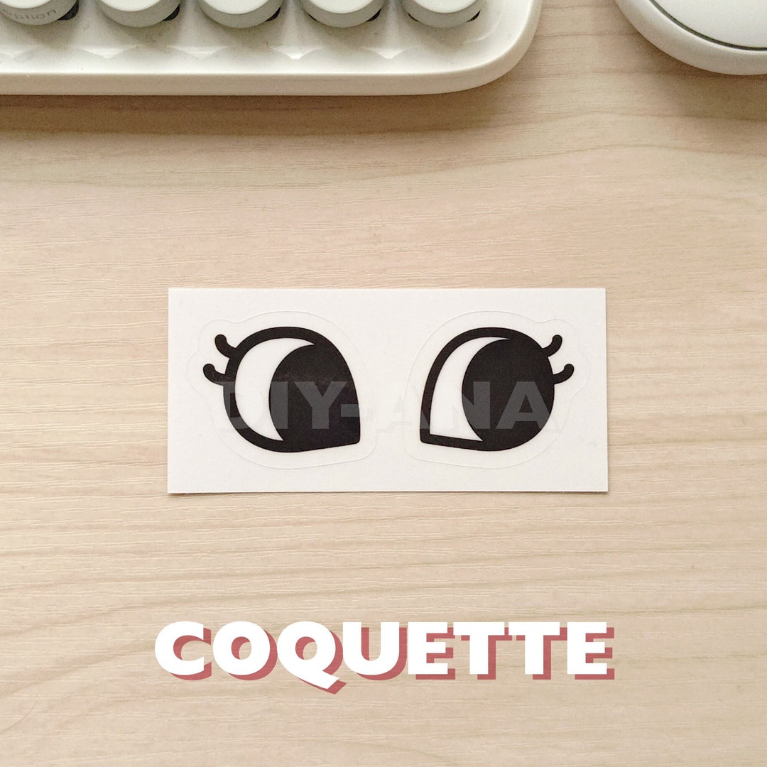 ACNH Human Eyes Coquette Vinyl Sticker - Etsy