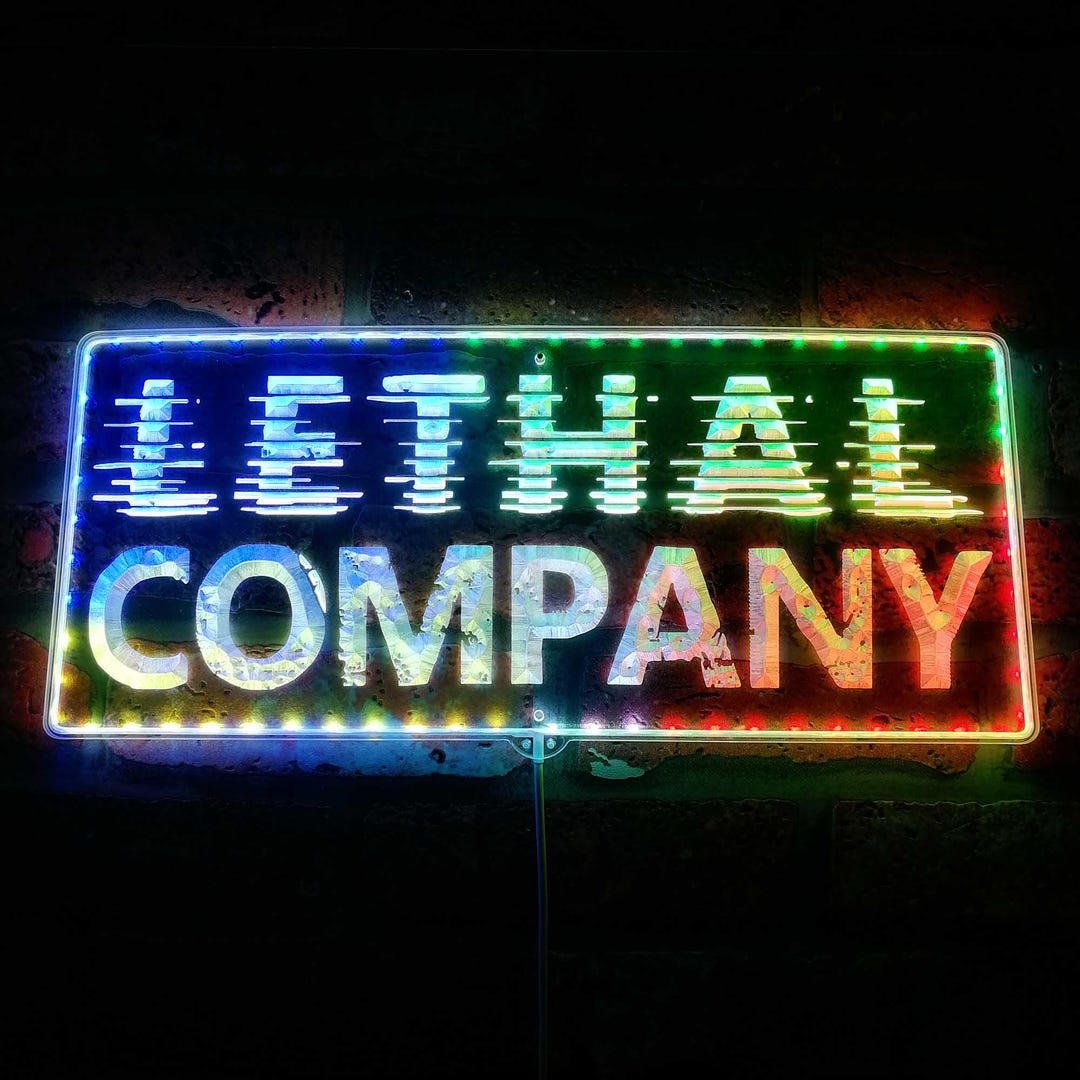 Lethal Company Neon LED Light Sign, Custom Neon LED Sign, RGB Multi ...