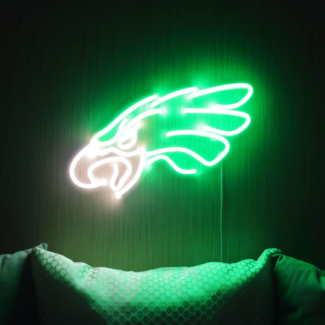 Philadelphia Eagles Neon LED Stripe Light Sign, Custom Sports Bar Team ...