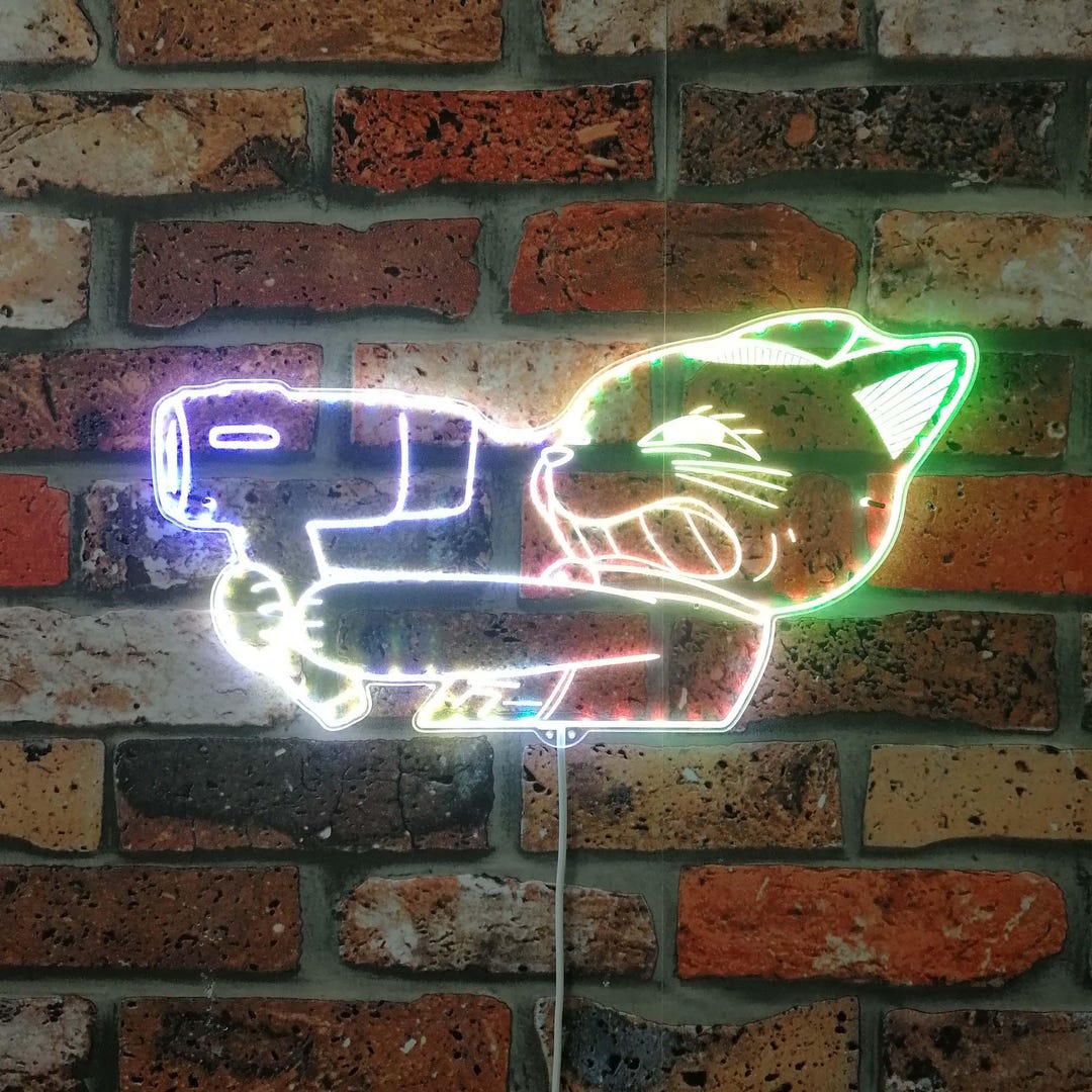 Dandadan Turbo Granny Neon LED Light Sign, Custom Anime Kitty Neon LED ...