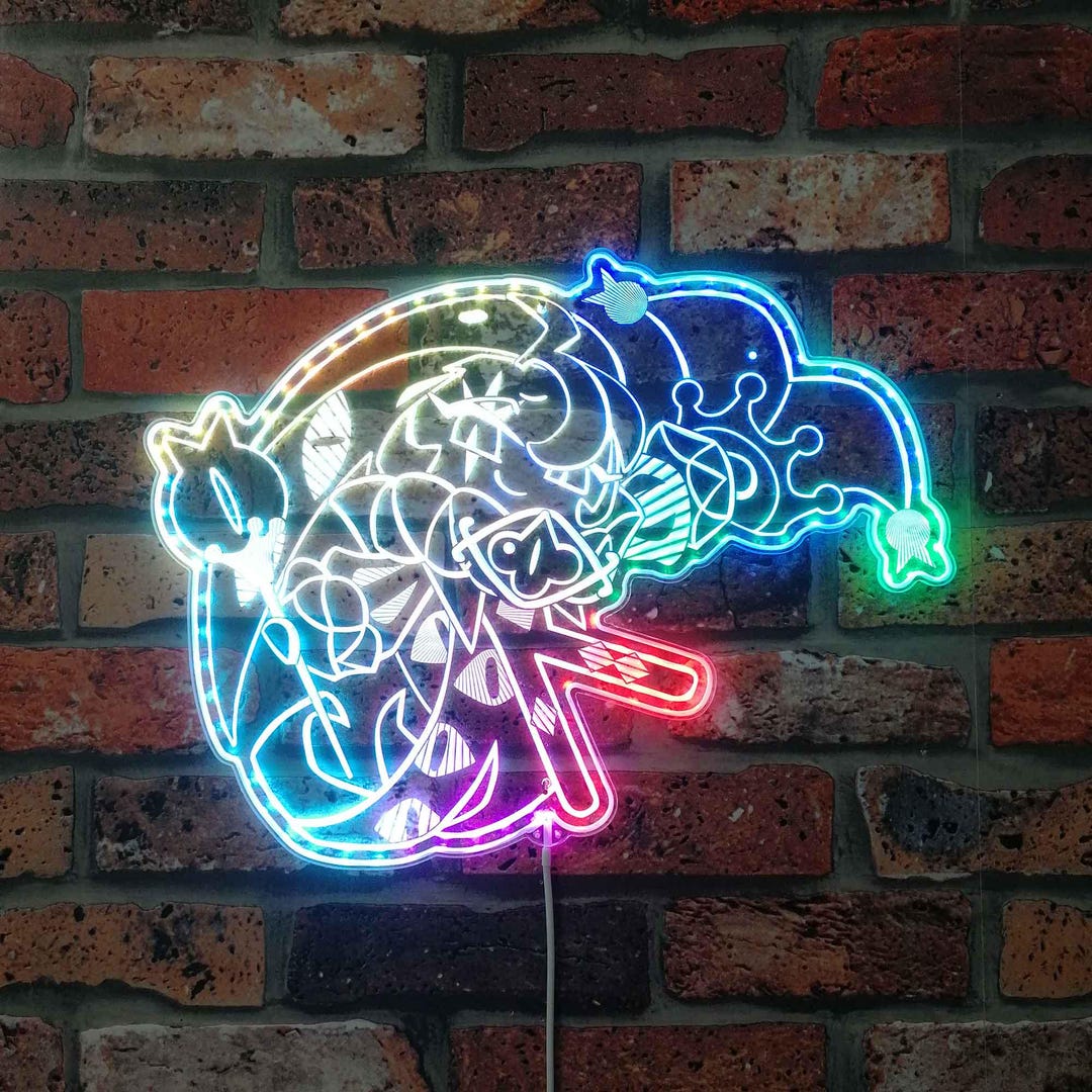 Shadow Milk Cookie Neon LED Light Sign, Custom Neon LED Sign, RGB Multi ...