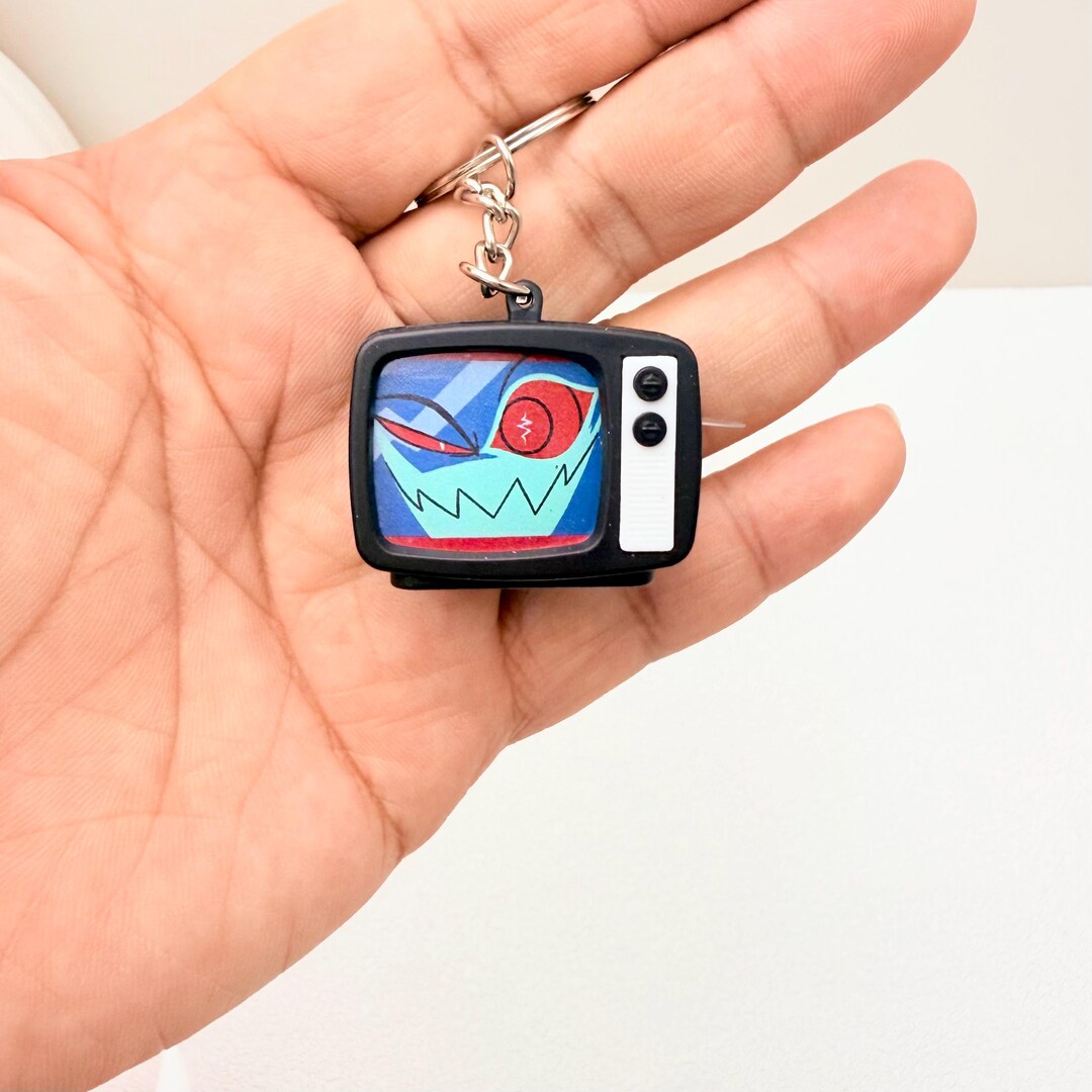 Hazbin Hotel Vox Tv Keychain Charm, Video Game Charms - Etsy