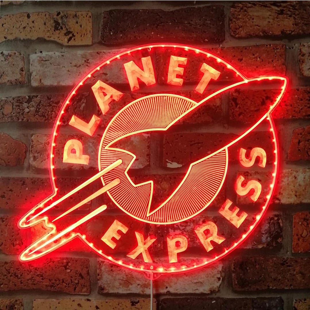 Planet Express Neon LED Light Sign, Custom Neon LED Sign, RGB Multi ...