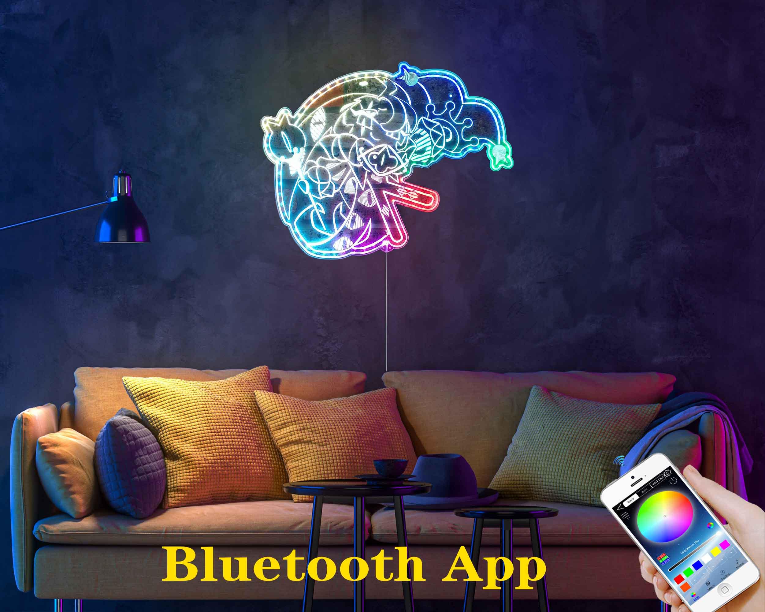 Shadow Milk Cookie Neon LED Light Sign, Custom Neon LED Sign, RGB Multi ...