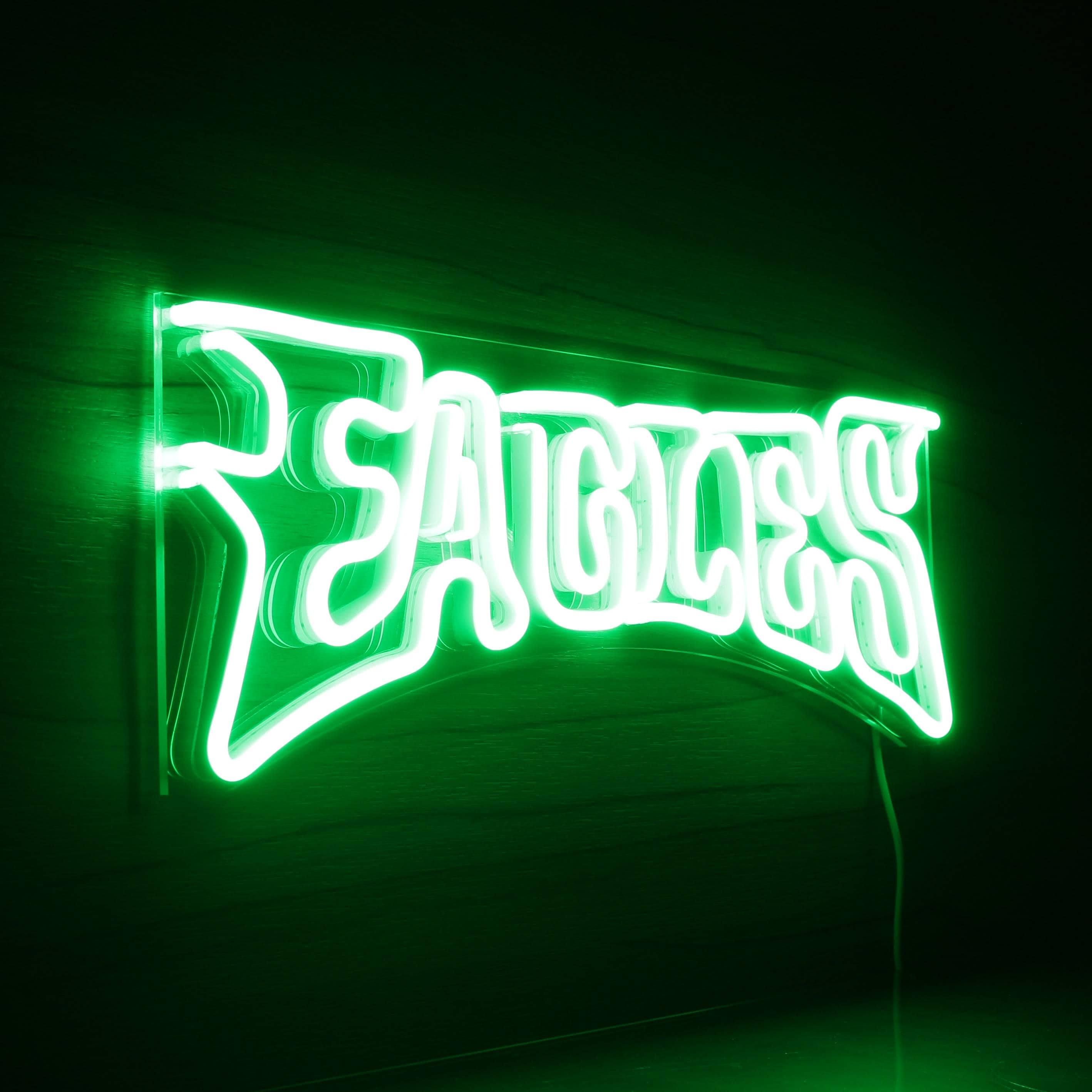 Custom Eagles Neon LED Stripe Light Sign, Custom Sports Bar Team Neon ...