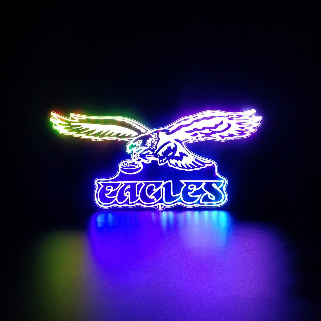Go Eagles Neon LED Light Sign, Custom Bar Party Neon LED Sign, RGB ...