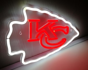 Kansas City Chiefs LED Neon Sign Size 8x12 - Etsy