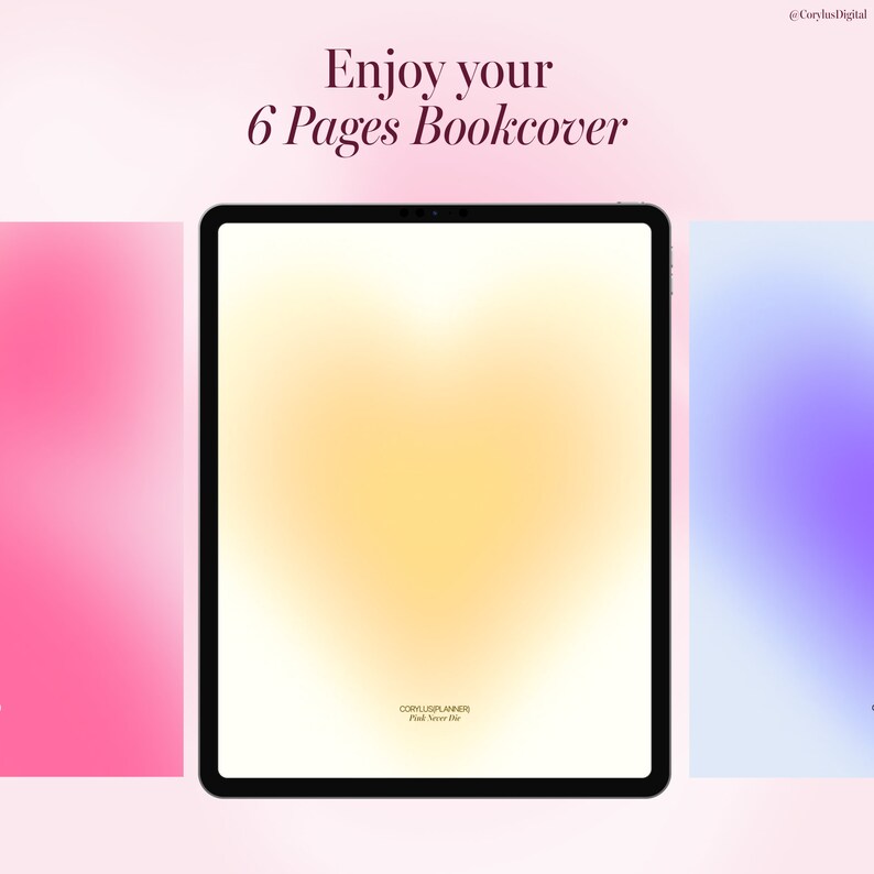 Heartpop Undated Planner, Pink Digital Planner, Goodnotes Planner, iPad ...
