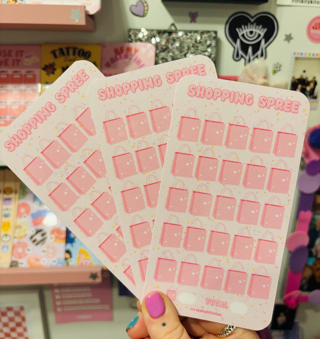 Shopping Spree Saving Challenge Tracker - Etsy