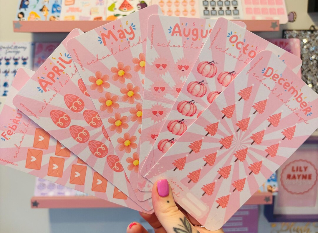 School Holidays Bundle Saving Challenge Tracker - Etsy