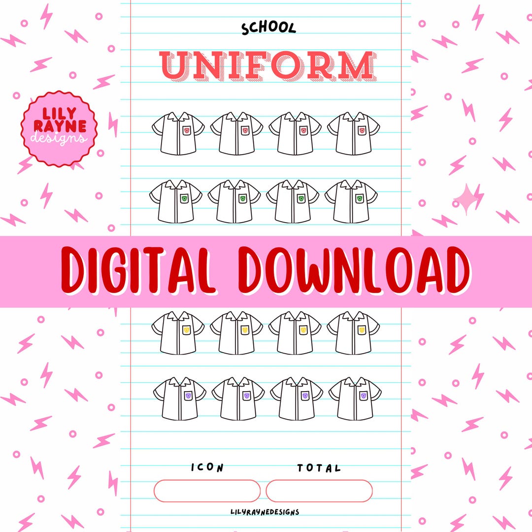 School Uniform Savings Tracker | DIGITAL DOWNLOAD - Etsy