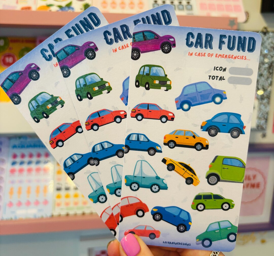 Car Emergency Fund | Saving Challenge Tracker - Etsy