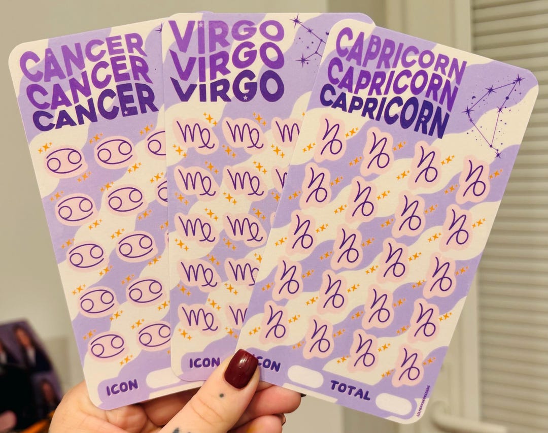 Star Signs Saving Challenge Tracker - Etsy