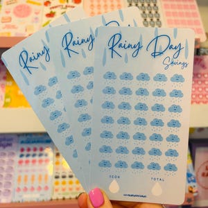 Rainy Day | Saving Challenge Tracker - Etsy