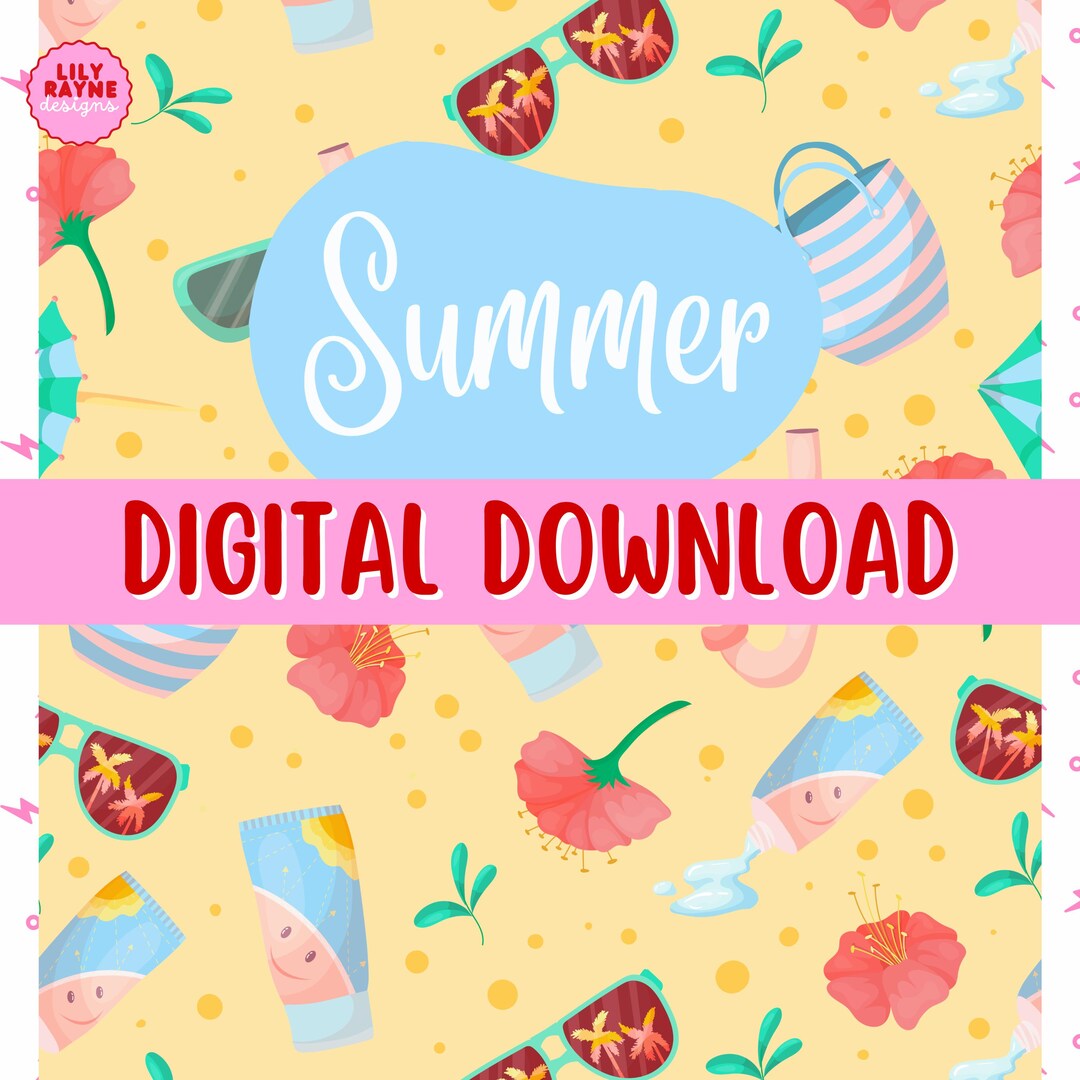 Summer Binder Dashboard | DIGITAL DOWNLOAD - Etsy
