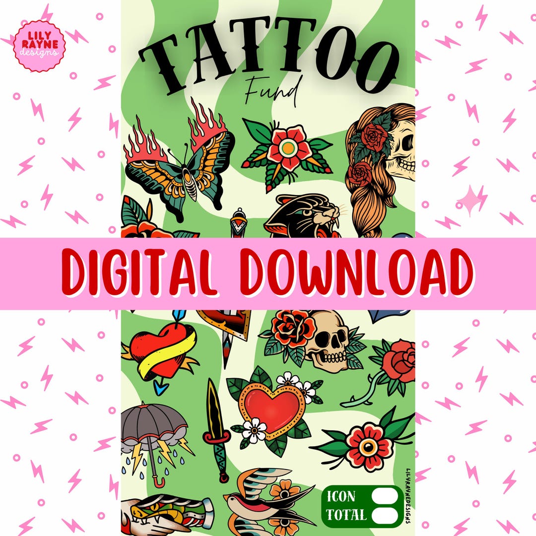 Tattoo Savings Tracker | DIGITAL DOWNLOAD - Etsy