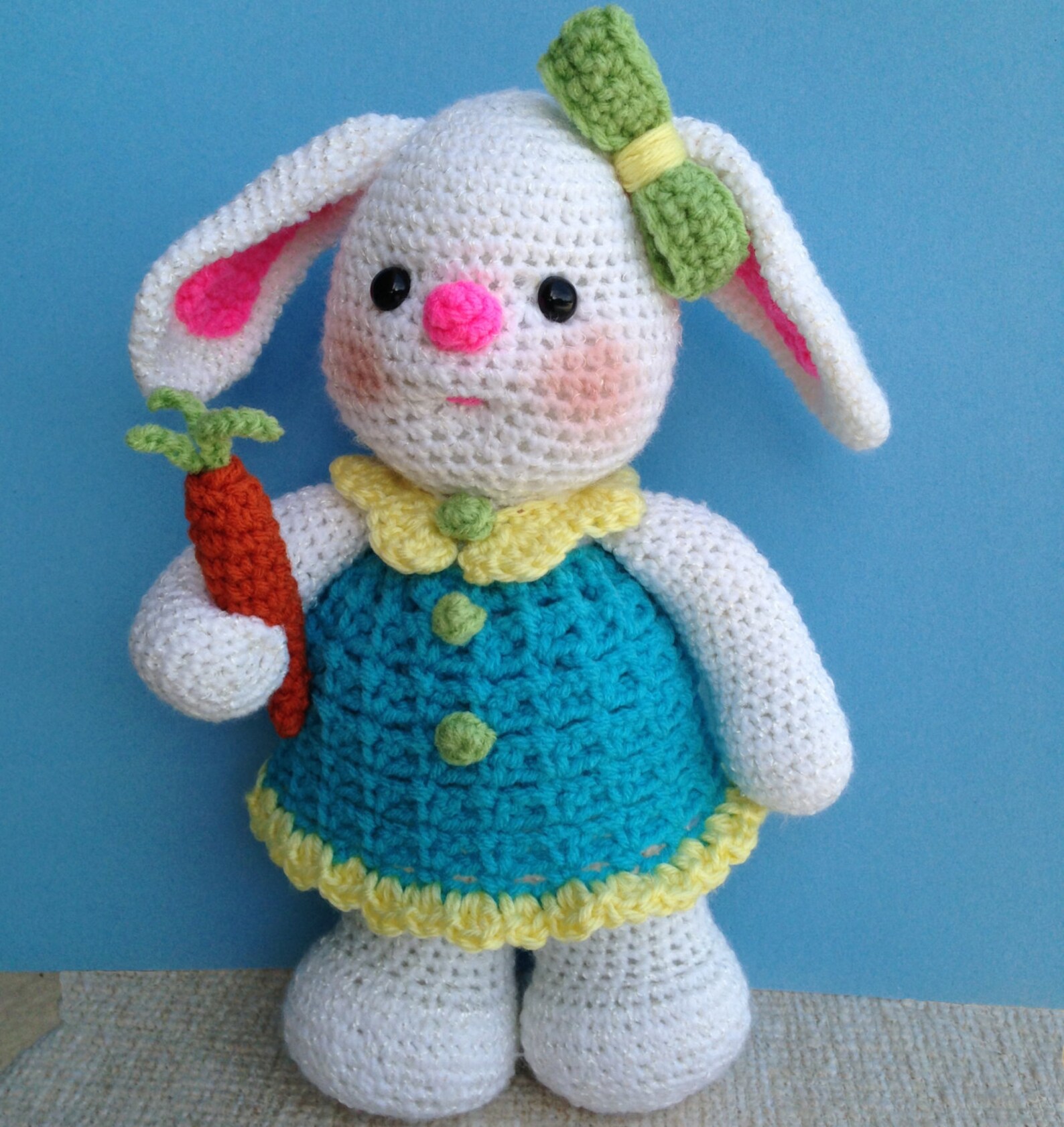 Pdf Crochet Pattern MISS BUNNY two Versions of Face english - Etsy