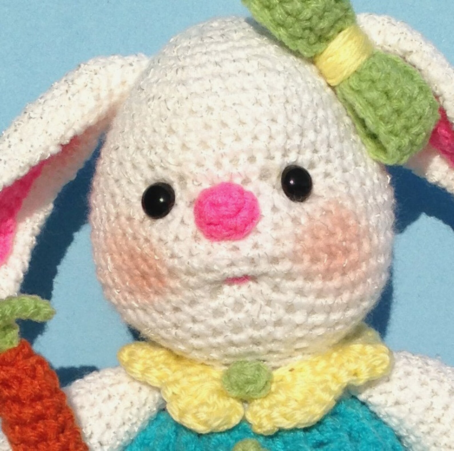 Pdf Crochet Pattern MISS BUNNY two Versions of Face english - Etsy